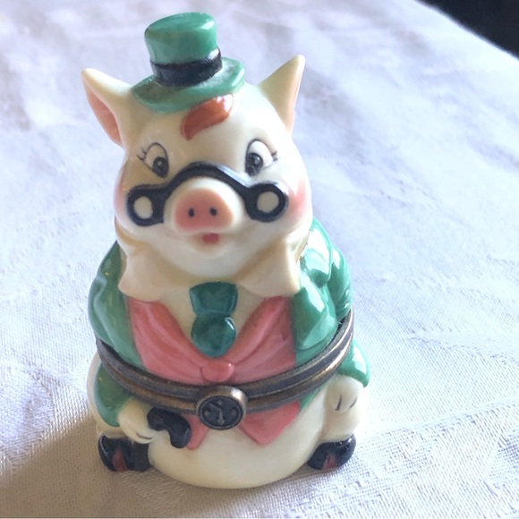 Department 56 | Accents | Percival Pig Cookie Jar Style Porcelain ...